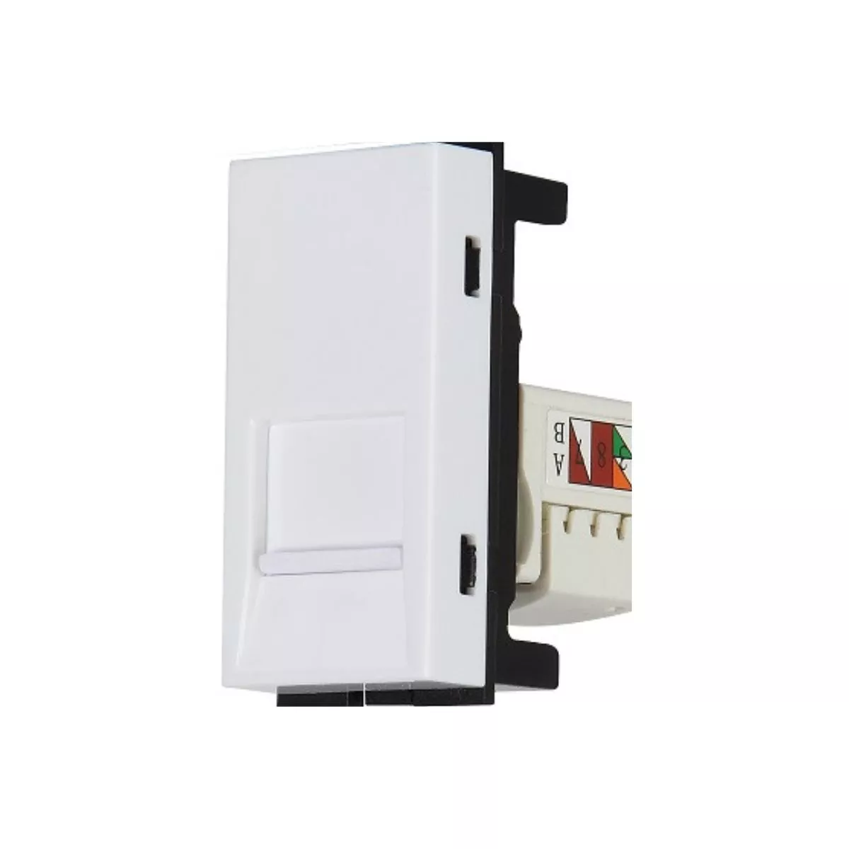 Havells Fabio Computer Jack -1M Support Modules White - ElectricBasket