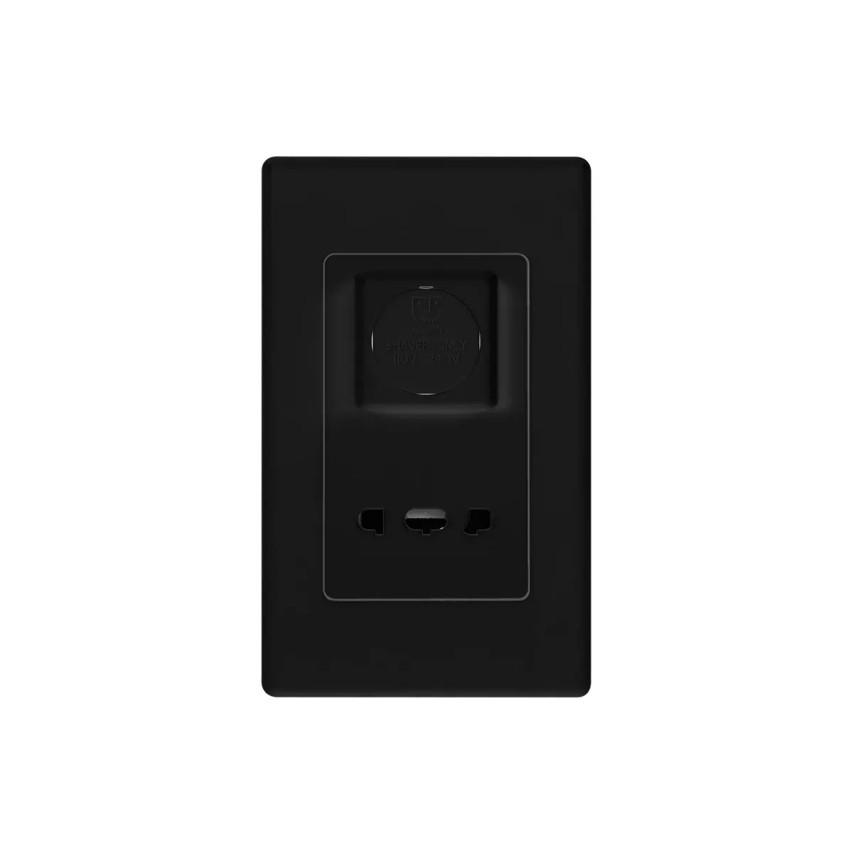 Havells Fabio Shaver Socket Hospitality Modules Black - ElectricBasket