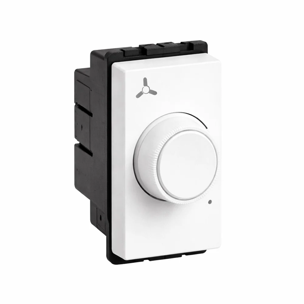 Havells Crabtree Murano Fan Regulator 1M 4 Step White - ElectricBasket