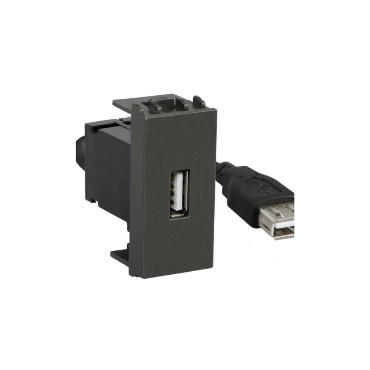 Havells Crabtree Signia USB Socket Data Communication Grey - ElectricBasket