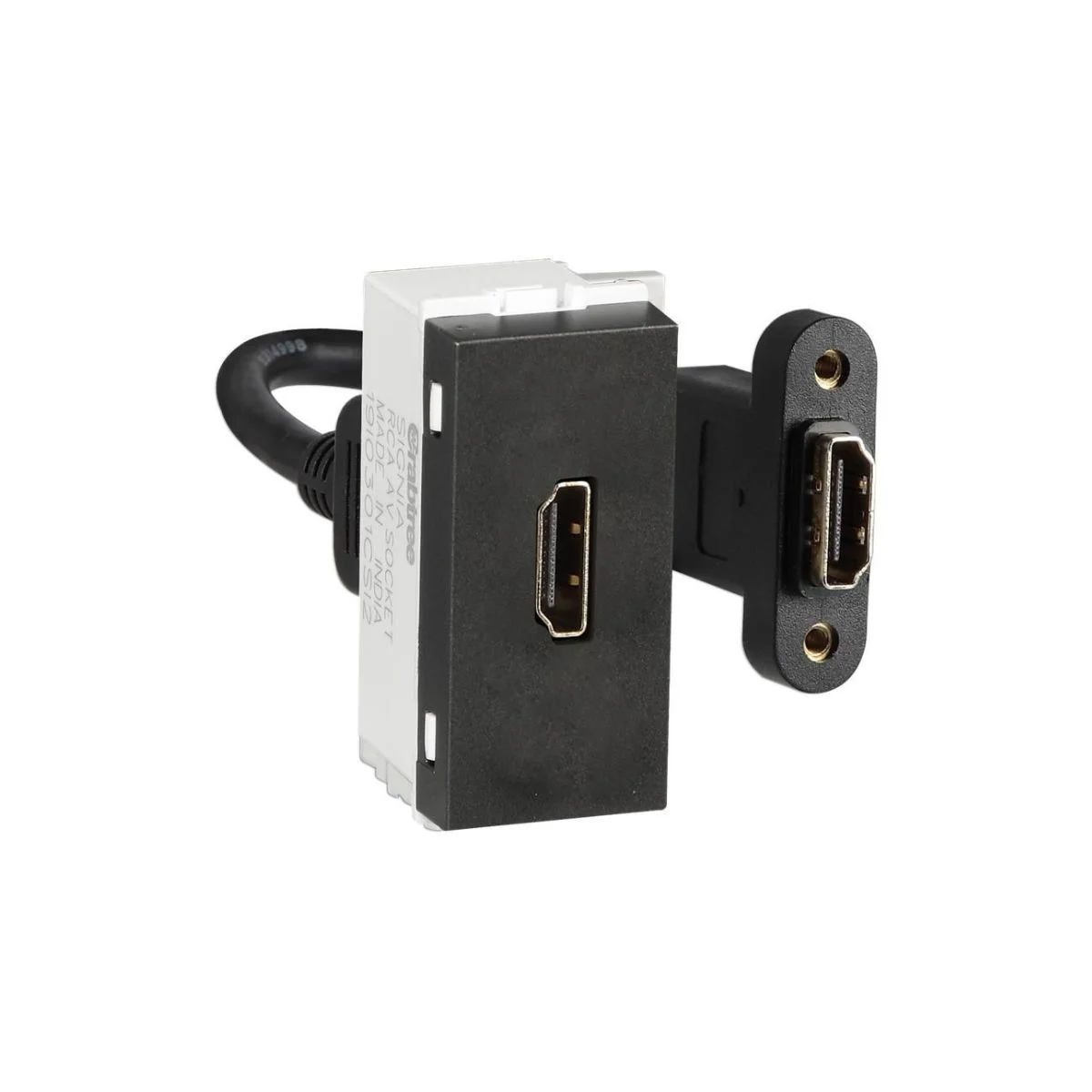 Havells Crabtree Signia HDMI Socket Data Communication Modules Grey ...