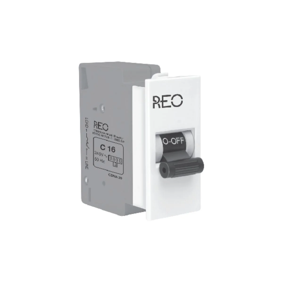 Reo Elegant Mini MCB SP 32A White - ElectricBasket