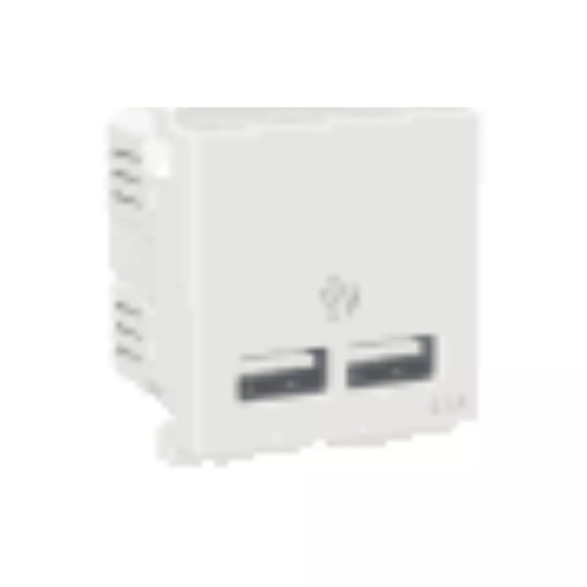 Schneider Clipsal X 2M USB Charger 2.1 A Single Port White - ElectricBasket