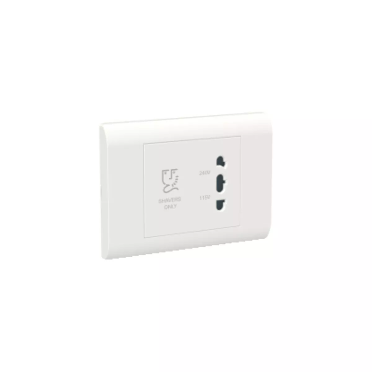 Schneider Clipsal X Shaver Socket Horizontal White - ElectricBasket