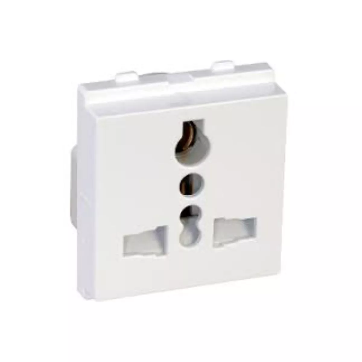 Schneider Opale 16A 3Pin Socket Outlet With Shutter White - ElectricBasket