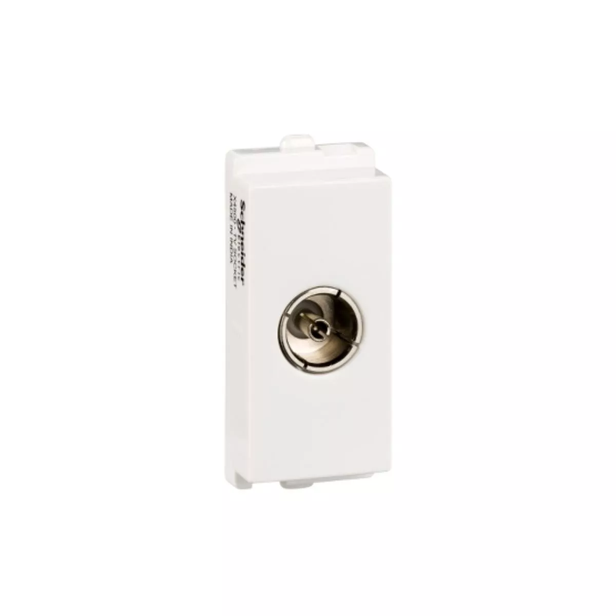 Schneider Opale TV Socket White - ElectricBasket