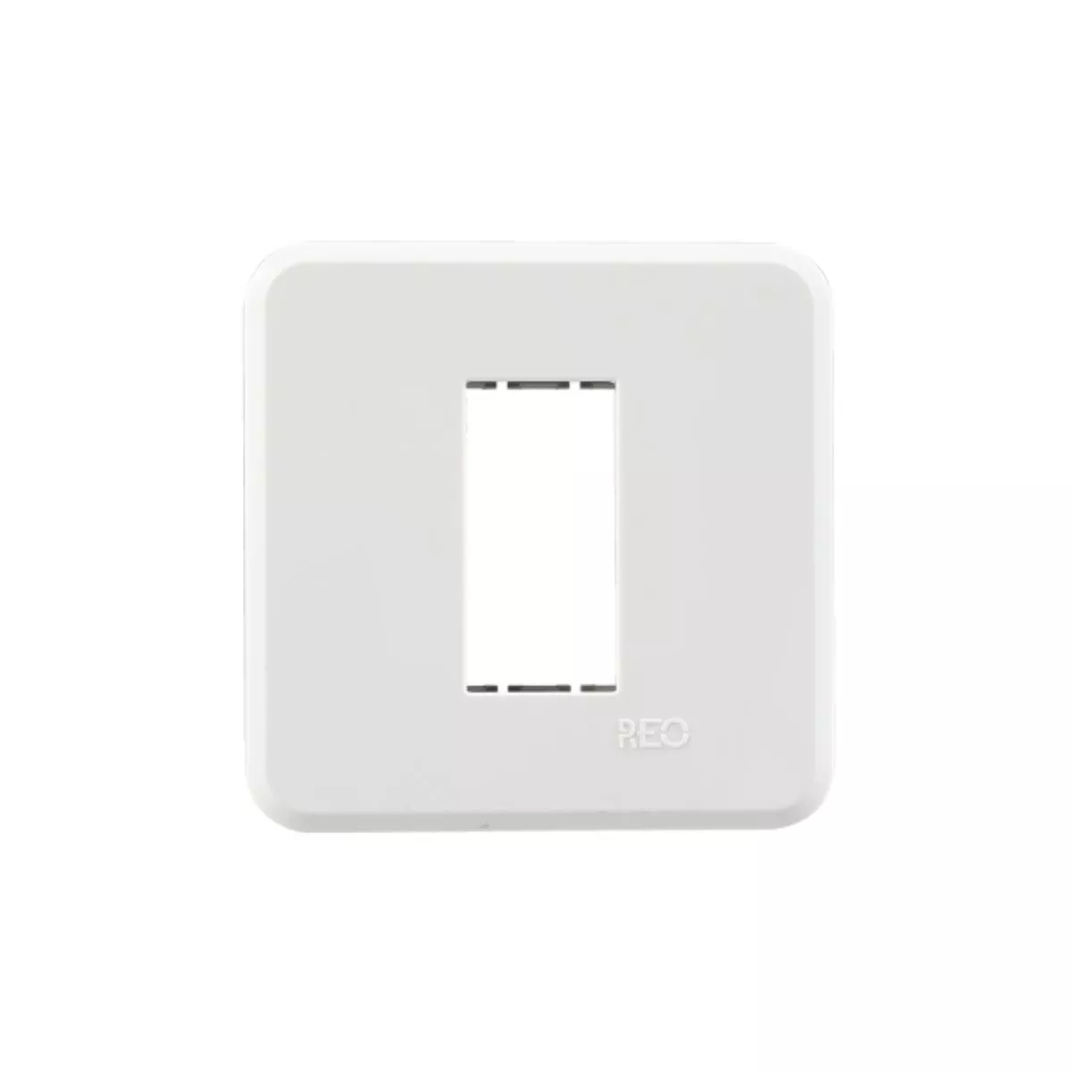 Reo Elegant Modular Combined Plate 1M White - ElectricBasket