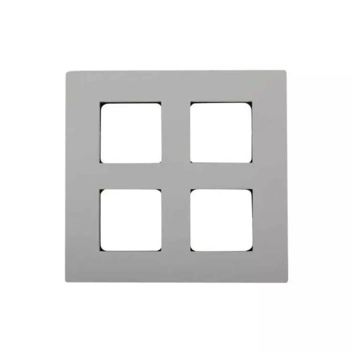 Schneider Opale Combined Plate 8 Module Square White - ElectricBasket