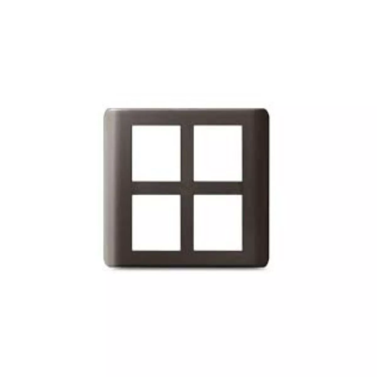 Schneider Zencelo Combined Plate 8 Module Square Grey - ElectricBasket