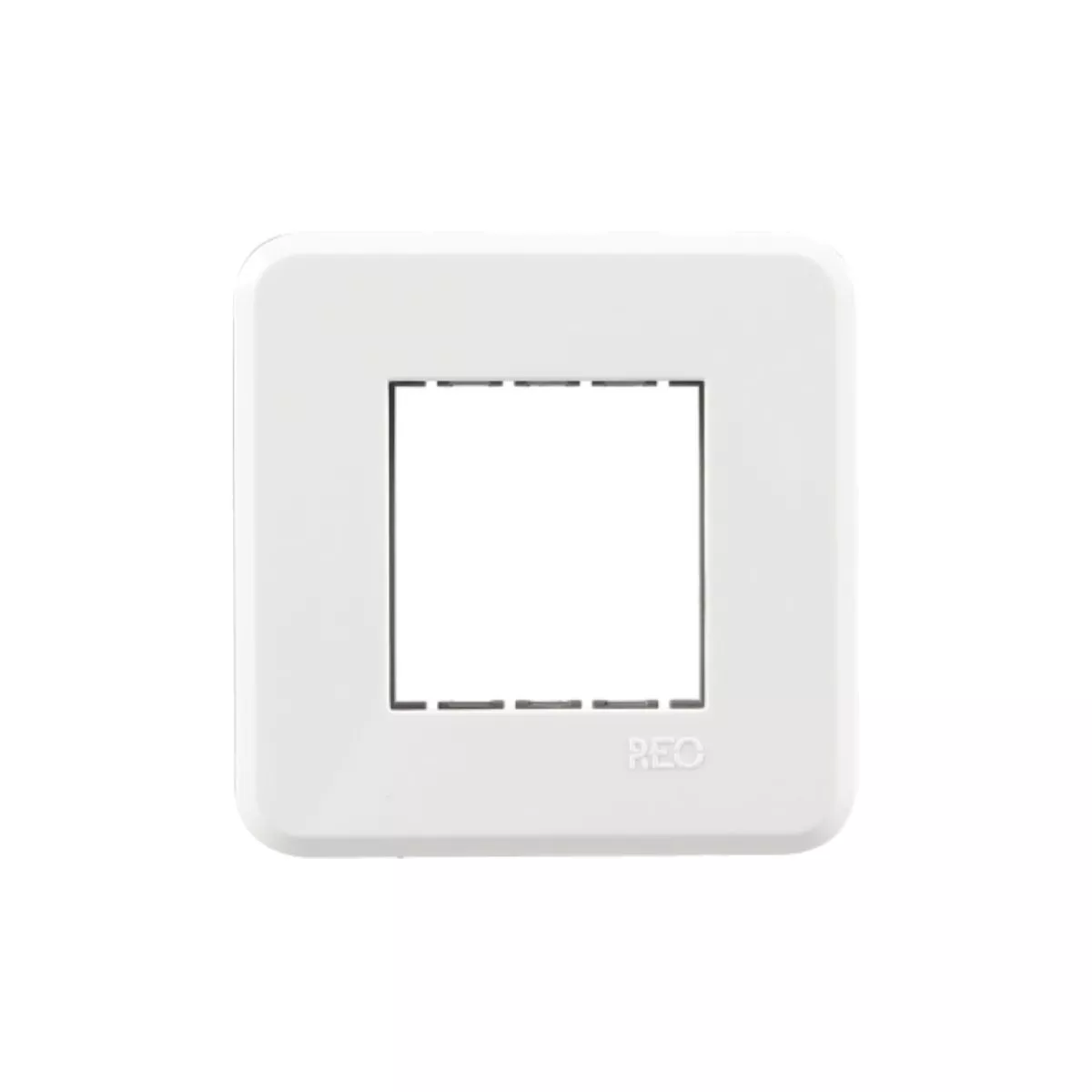 Reo Elegant Modular Combined Plate 2M White - ElectricBasket