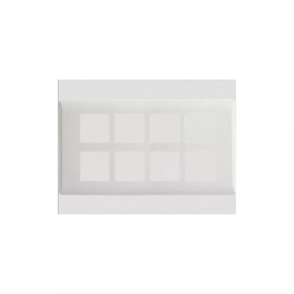 Reo Elegant Modular Combined Plate 16M White - ElectricBasket